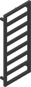 Hopa Perth koupelnový radiátor 600 x 1200 mm středové připojení černá RADPER601231SP