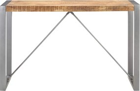 Jídelní stůl 120 x 60 x 75 cm masivní hrubé mangovníkové dřevo 321561