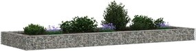 Gabionový vyvýšený záhon pozinkovaná ocel 300 x 100 x 20 cm 151313