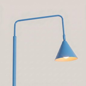 Sollux Lighting Stojací lampa NOX světle modrá