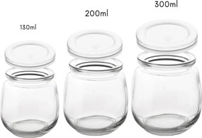 Orion 4 sklenice na jogurt a dezert s víčkem 4ks x 200ml YOGO