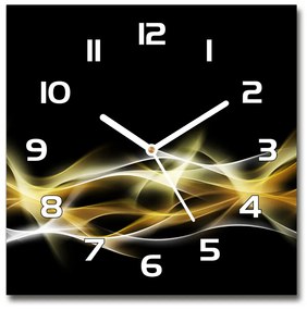 Wallmuralia Skleněné hodiny na stěnu Abstrakce světla 30x30 cm