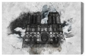 Obraz Katedrála Notre Dame, Paříž Nedostatek Nedostatek Plátno Canvas 30x20