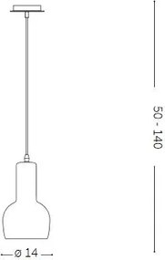 Závěsné svítidlo Ideal Lux Oil-3 SP1 cemento 110431 šedé