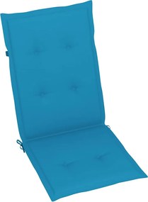 Skládací židle 3 ks s polštáři z masivního akáciového dřeva 3064093