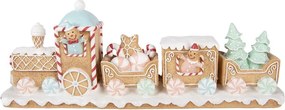Vánoční dekorace perníkový vláček Gingerbread Train - 47*10*17 cm