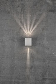 NOR 49711001 Venkovní nástěnné svítidlo Canto Kubi 2 2x6W LED bílá čirá - NORDLUX