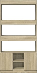 Skříň highboard dub sonoma 92 x 33 x 180 cm kompozitní dřevo 3309620