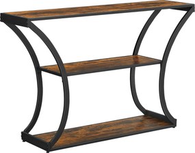 XXXLutz KONZOLOVÝ STOLEK, hnědá, černá, dřevo, kov, 120/30/80 cm Boxxx - Online Only konferenční stolky - 002543013201