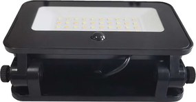 LED solární reflektor se senzorem WL913, černá