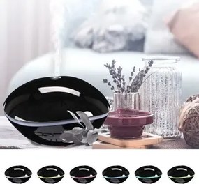 SIXTOL Stone černý lesk / Aroma difuzer / 500ml / 12 W