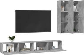 vidaXL 4dílný set TV skříněk kompozitní dřevo [3114207] Barva: dub sonoma