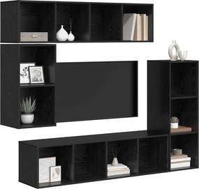 Sestava TV skříněk 4 ks Černý dub Kompozitní dřevo 3393223