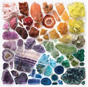 Galison Puzzle Duhové krystaly 500 dílků