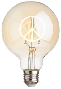 BRIGHT LIGHT LED Lampa znak míru 14 cm