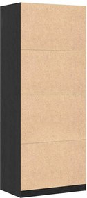 Šatní skříň Černý dub 80 x 50 x 200 cm Kompozitní dřevo 3345119
