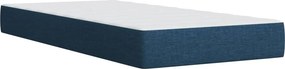 Box spring postel s matrací modrá 80x200 cm textil 3290314
