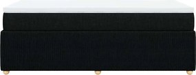 Box spring postel s matrací černá 80 x 200 cm textil 3285527