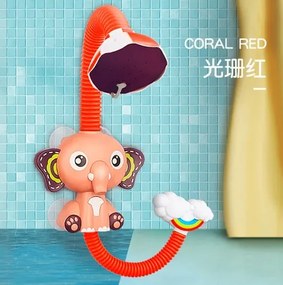 Hračka do vany, sprcha se slonem nebo kačenkou, 3 varianty Varianta: červený slon