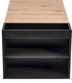Konferenční stolek MURCIA 100 cm dub artisan/černý