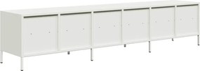 TV skříňka bílá 202 x 39 x 43,5 cm ocel válcovaná za studena 3307154