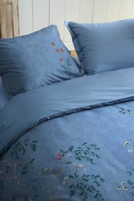 Pip Studio perkálové povlečení Desi Garden Blue - 140 x 200 +70x90, modré (Luxusní modré perkálové povlečení na jednolůžko)