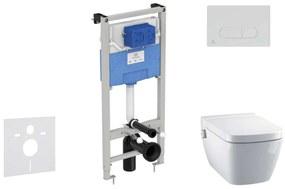 Ideal Standard ProSys - Set předstěnové instalace, sprchovací toalety a sedátka TECEone, tlačítka Oleas M1, Rimless, SoftClose, bílá ProSys120M SP58