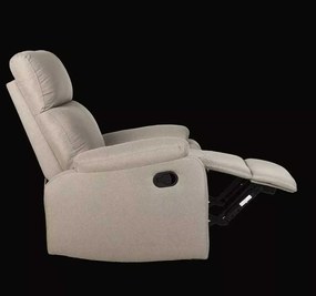 LuxuryForm DESIGN Televizní křeslo CARLOS s polohováním - béžové