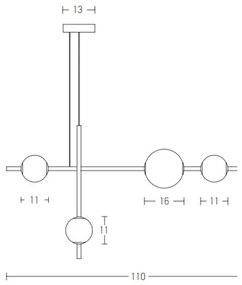 Zambelis 20131 - LED Stmívatelný lustr na lanku LED/18W/230V