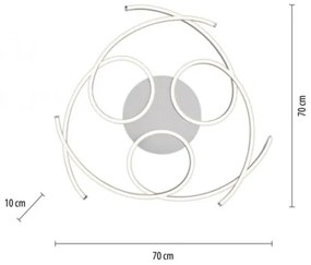 Paul Neuhaus 8165-55 - LED Stmívatelné stropní svítidlo DANILO 3xLED/12W/230V