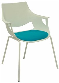 Recepční židle Saceruela P&C 1 Modrý Bílý (3 ks)