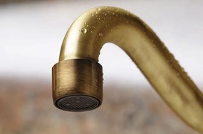 Reitano Rubinetteria, ANTEA stojánková dřezová baterie s retro hubicí, bronz, 3126