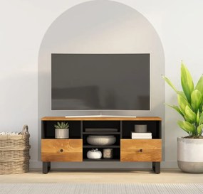 vidaXL TV stolek 100 x 33 x 46 cm masivní akácie a kompozitní dřevo [351978] Barva: medová hnědá