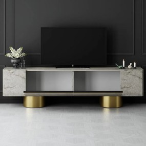 Televizní stolek Bohem Travertine and Gold