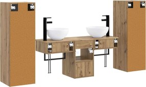 Sada koupelnového nábytku 5 ks Dub artisan 33 x 34,5 x 100 cm 3405972
