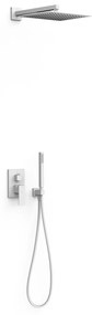 TRES Cuadro Exclusive Podomítkový jednopákový sprchový set Rapid-Box, bílá matná 00628004BM