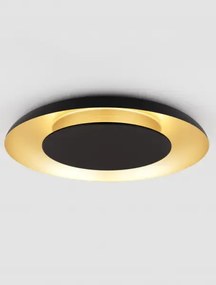 LED stmívatelné černo-zlaté designové stropní svítidlo Epos