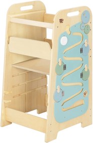 Busykids montessori učící věž 5in1 big mint