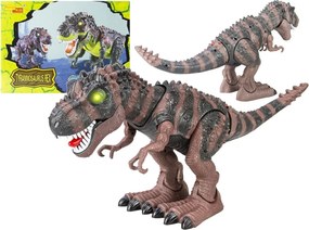 LEAN Toys Chodící dinosaurus Tyranosaurus Rex na baterie hnědý