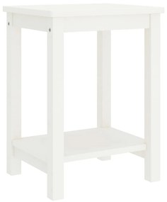 vidaXL Noční stolek bílý 35 x 30 x 47 cm masivní borové dřevo