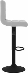 Barové židle 2 ks světle šedé samet 334305