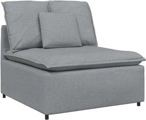 Modulární pohovka s polštáři textil světle šedá 3321267