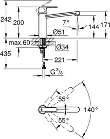 Grohe Get - Dřezová baterie supersteel