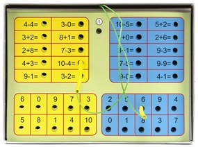 Voltik toys Sčítání a odčítání společenská hra na baterie v krabici 22x16x3cm