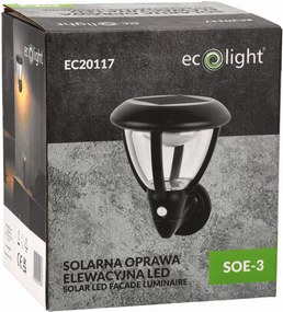 ECOLIGHT 2x LED solární nástěnné svítidlo IP44