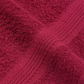 Ručníky FROGN 10 ks bordó 100x200 cm 360 g/m² 136748