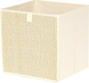 Sinsay - Úložný box s bambusovým čelem - krémová