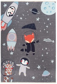 Obsession, Kusový koberec My Greta 600 space grey, 115x170, šedá, dětský pokoj