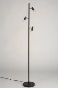 Stojací designová lampa Black Tom