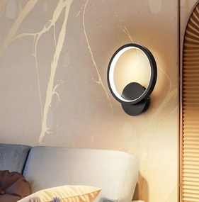 Toolight Moderní nástěnné LED osvětlení D47 LHJ081-W černé